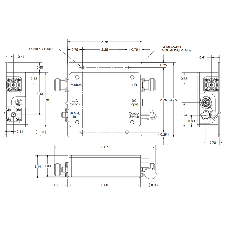 Norsat ULC-2F-75-LLC LNB Controller w/ Ref & LLC | Esatcom Inc.