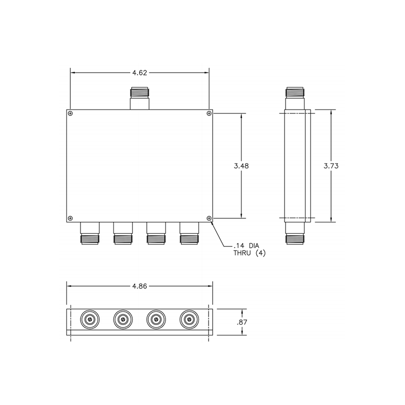 4 Way Power Splitter