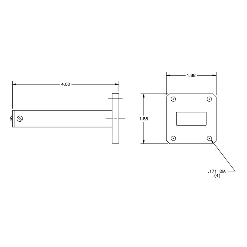 WR112 Waveguide Termination