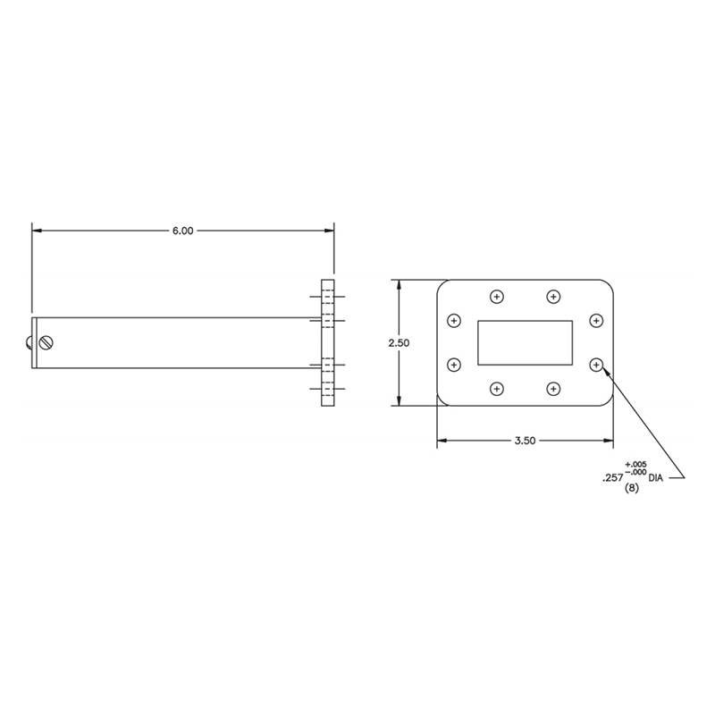 WR187 Waveguide Termination