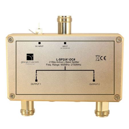 Global Professional L Band 2 Way Active Splitter | Esatcom Inc.